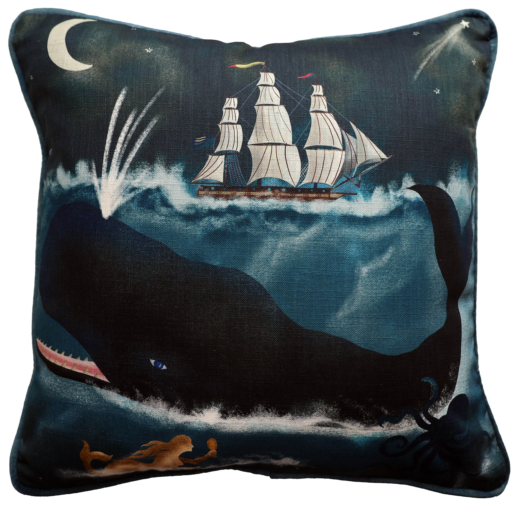 Luxury Under The Crescent Moon Cushion Cover | Cream Cornwall